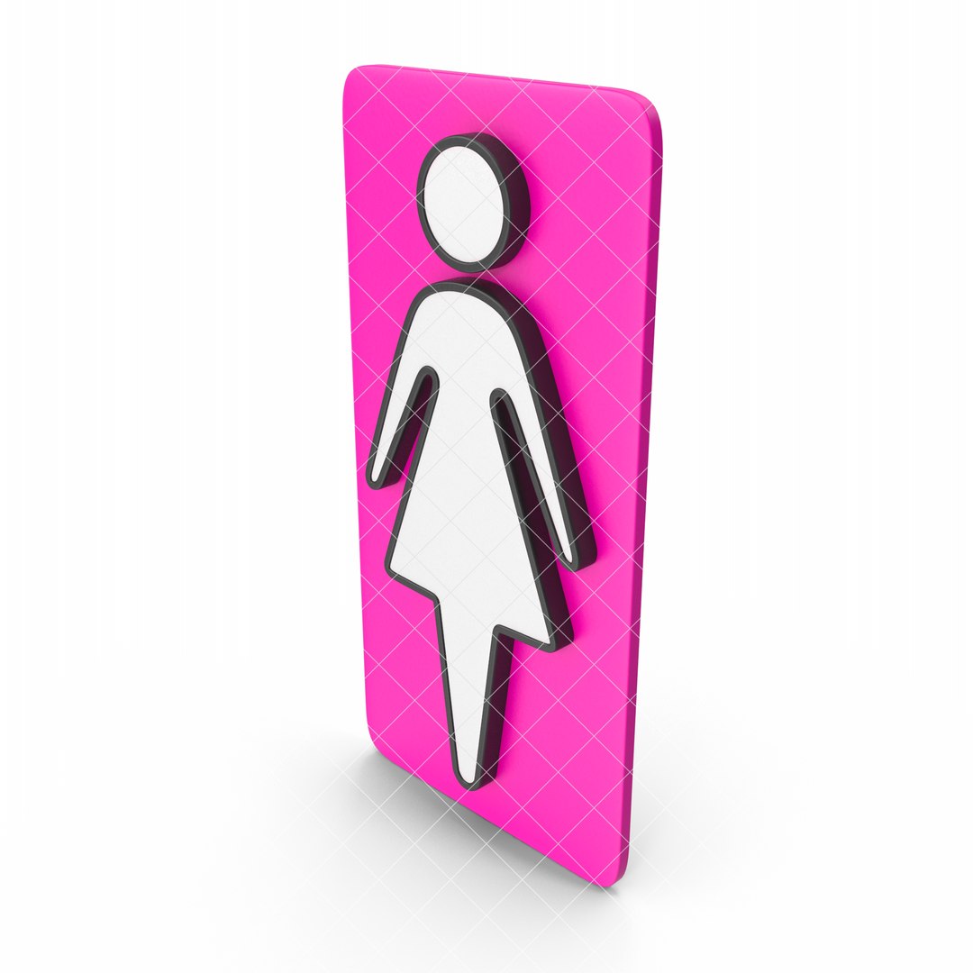 3D Woman Symbol Model - TurboSquid 2309699