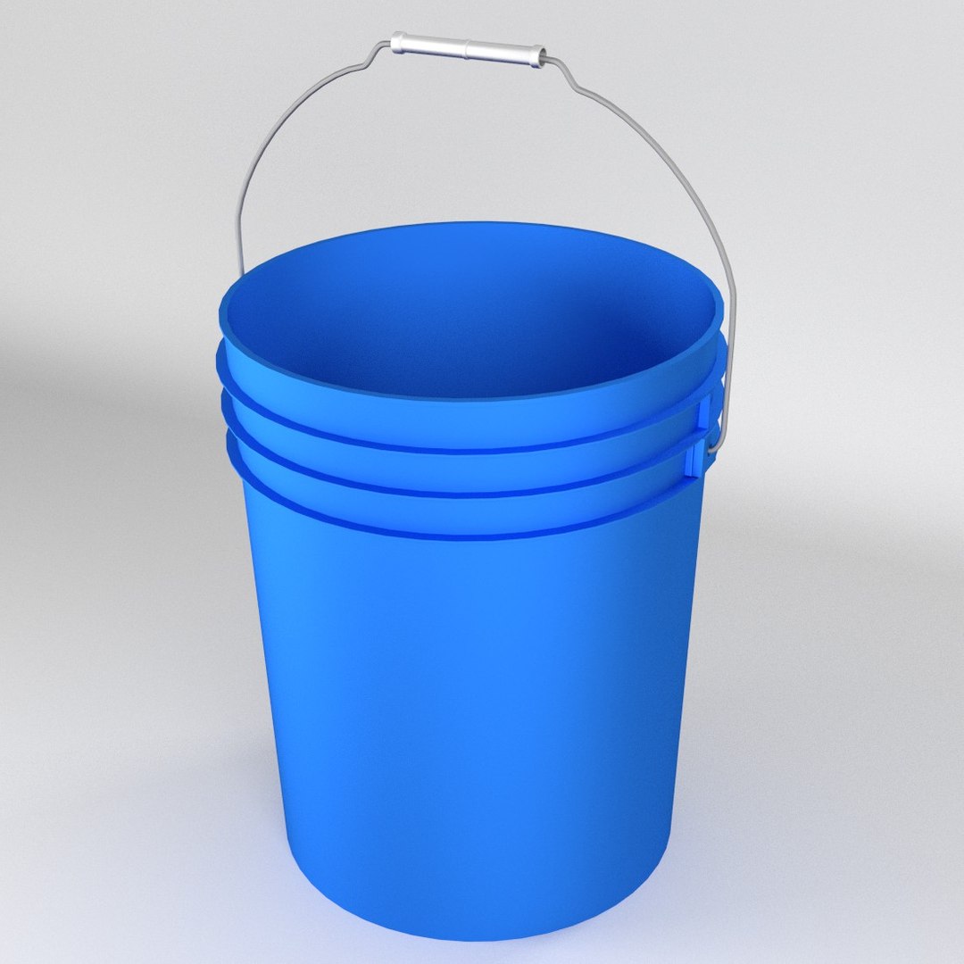 3d 5 gallon plastic bucket
