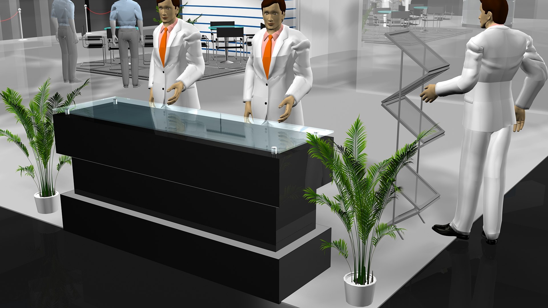 3D 15X24 ISLAND BOOTH - TurboSquid 1852331