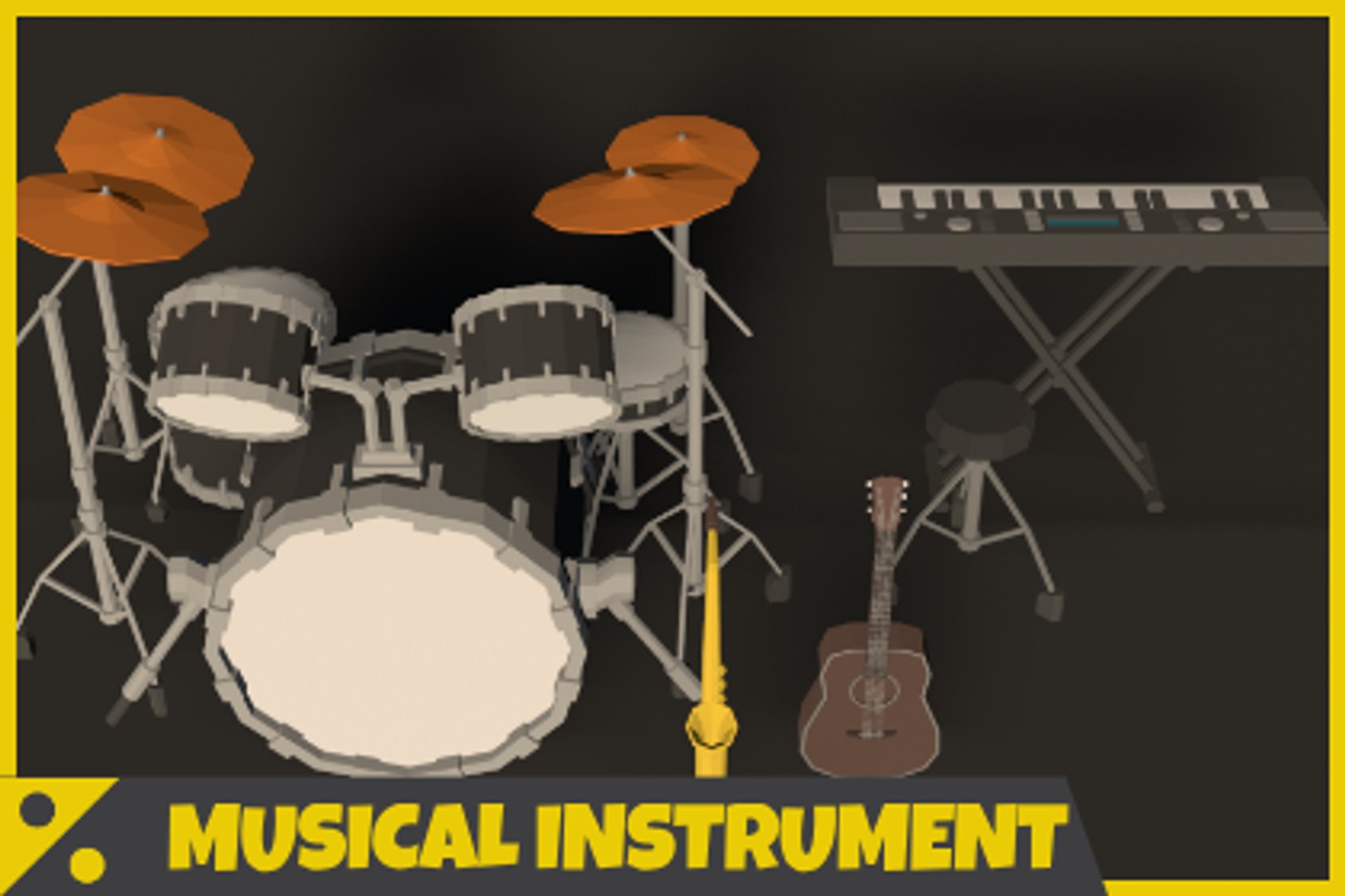 POLY Musical Instrument 3D Model - TurboSquid 1930135