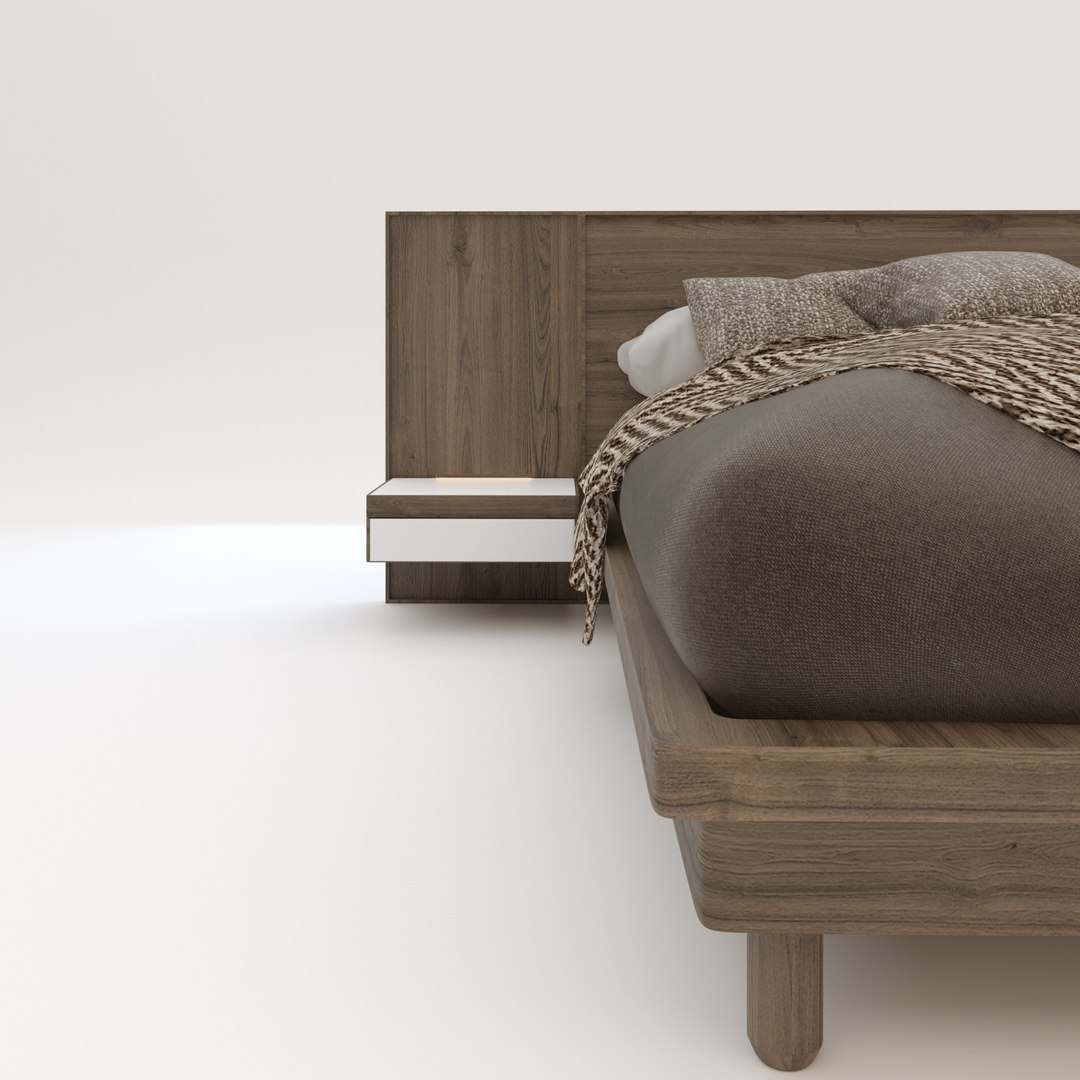 3D Huppé Bed - TurboSquid 1746007