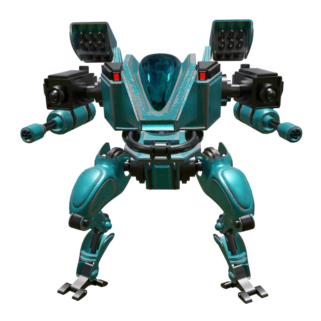 modelo 3d Epic Mech Blue - TurboSquid 2040996