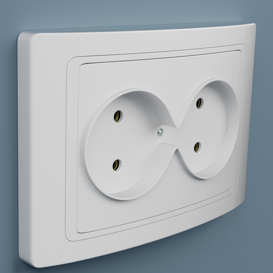 Power socket 3D model - TurboSquid 1189697