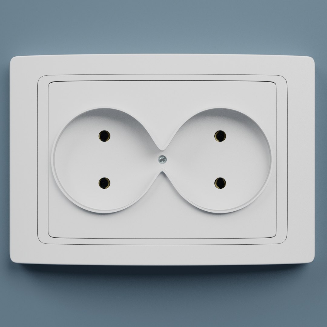 Power Socket 3D Model - TurboSquid 1189697