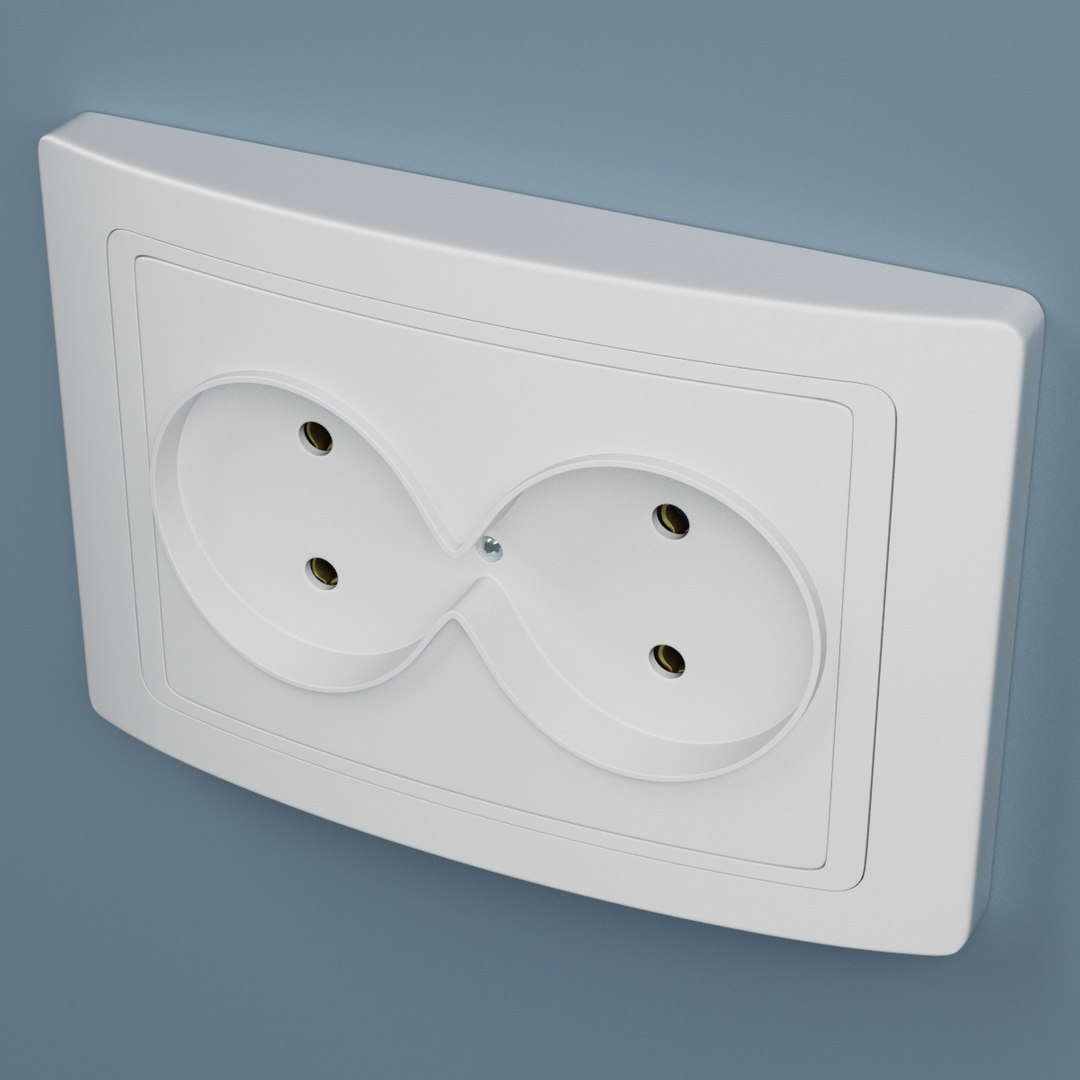 Power Socket 3D Model - TurboSquid 1189697
