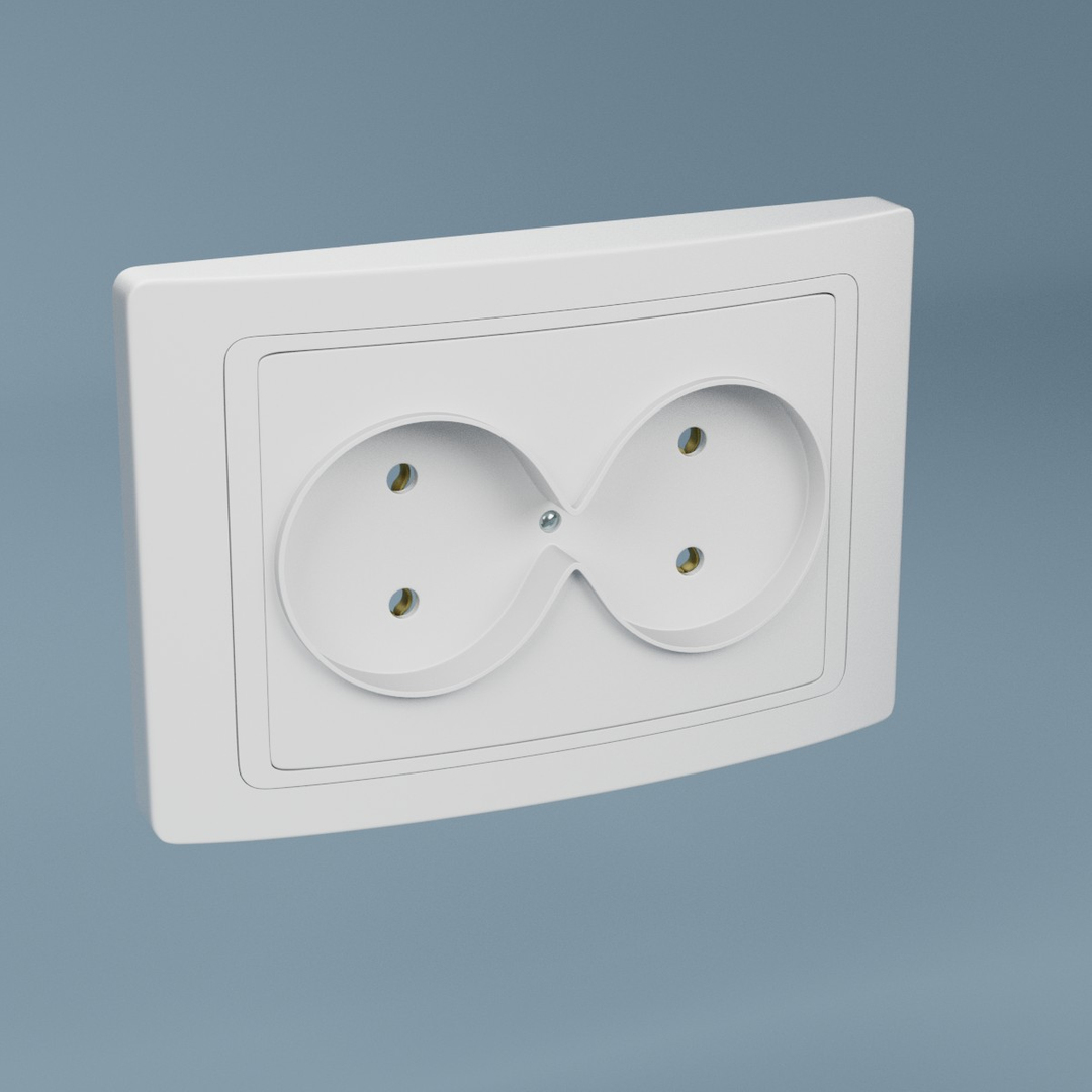 Power Socket 3D Model - TurboSquid 1189697