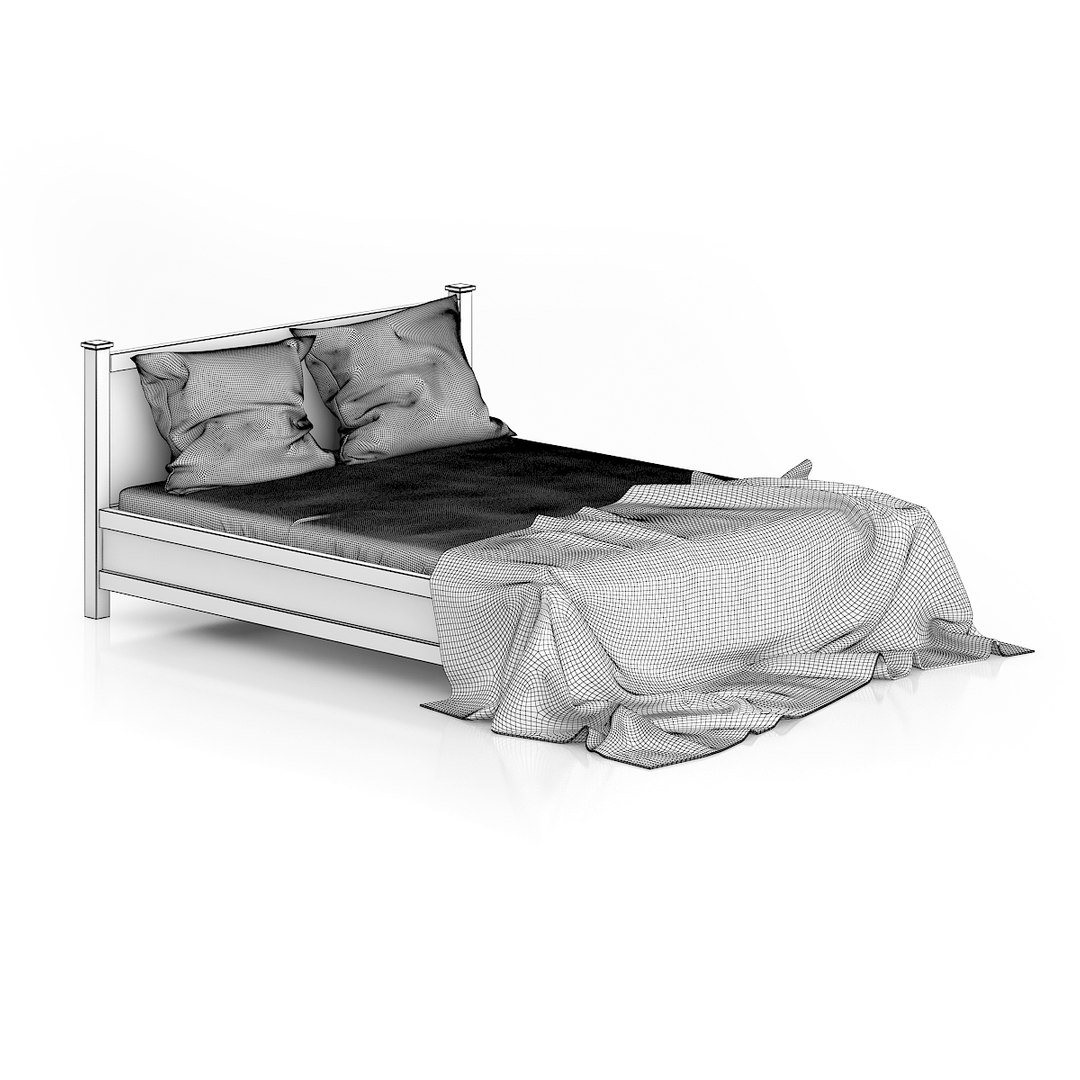 3d Model Wooden Bed Sheet