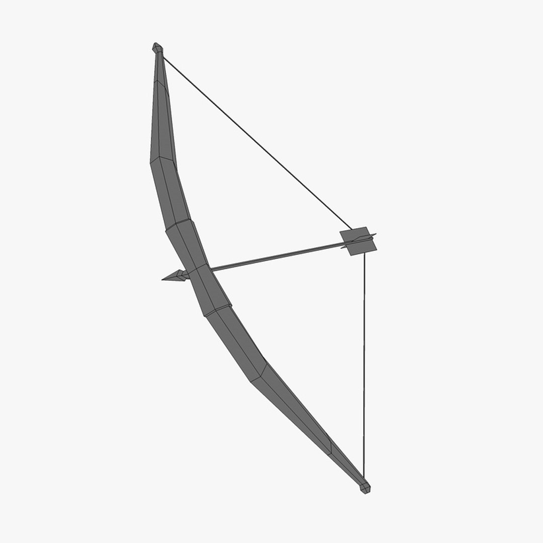 bow arrows 3d model