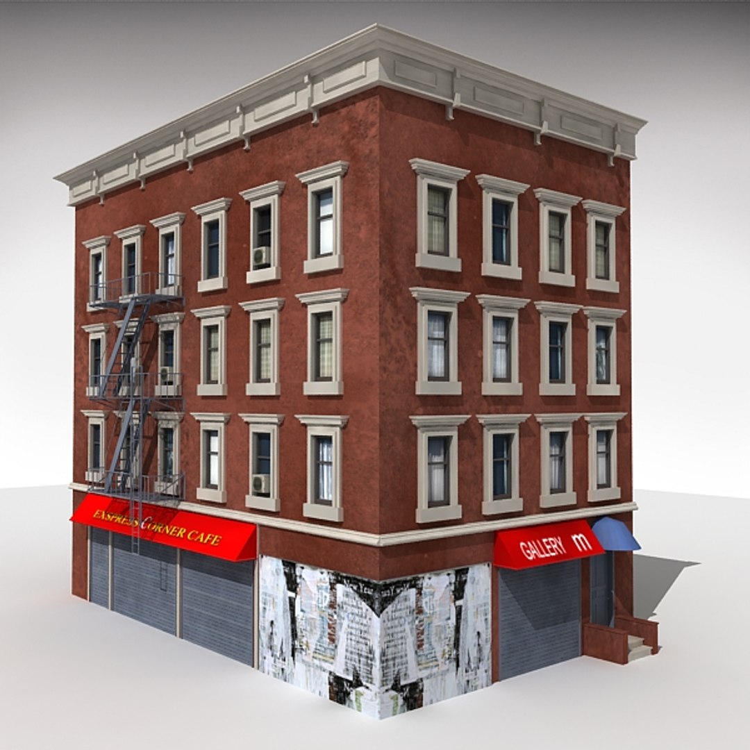 harlem building 3d model