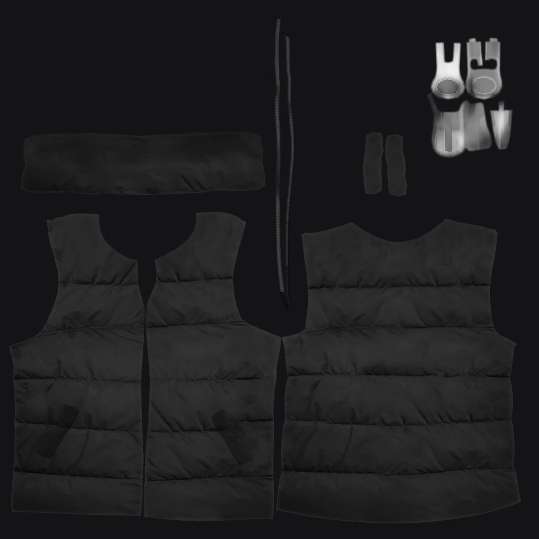 3D Male Padded Vest Model - TurboSquid 1815462