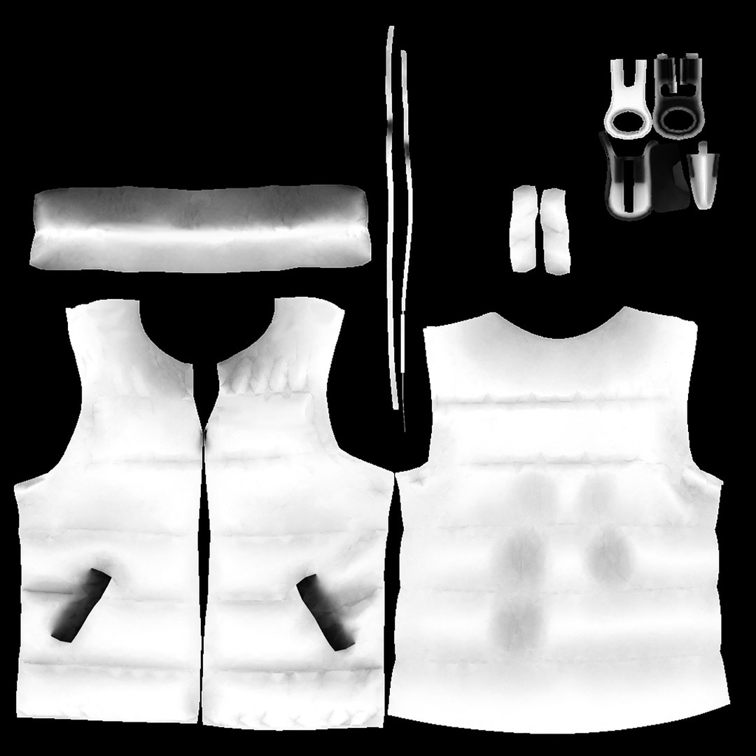 3D Male Padded Vest Model - TurboSquid 1815462