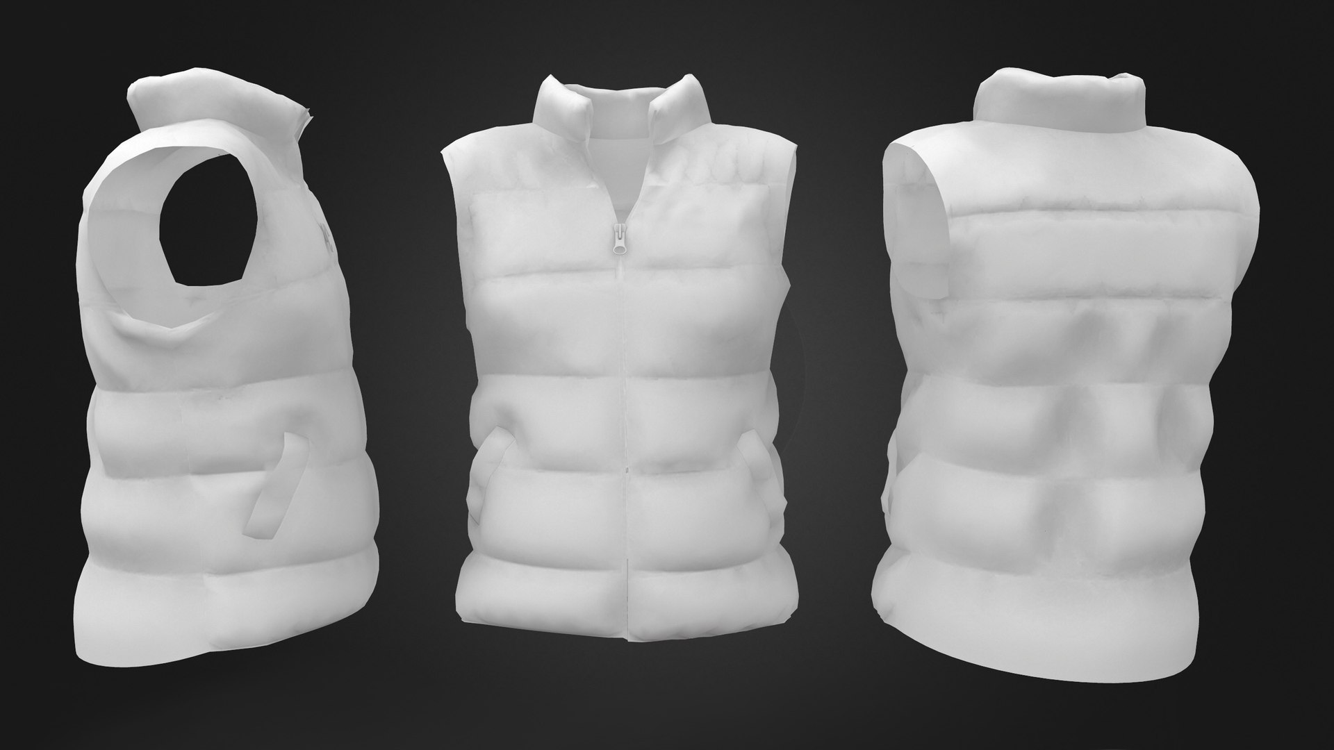 3D Male Padded Vest Model - TurboSquid 1815462