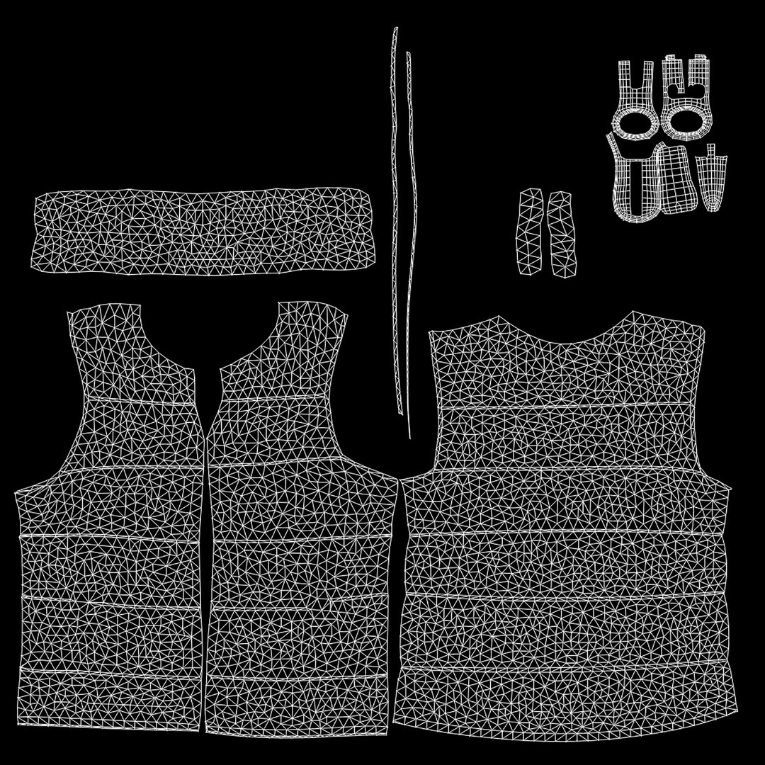3D Male Padded Vest Model - TurboSquid 1815462