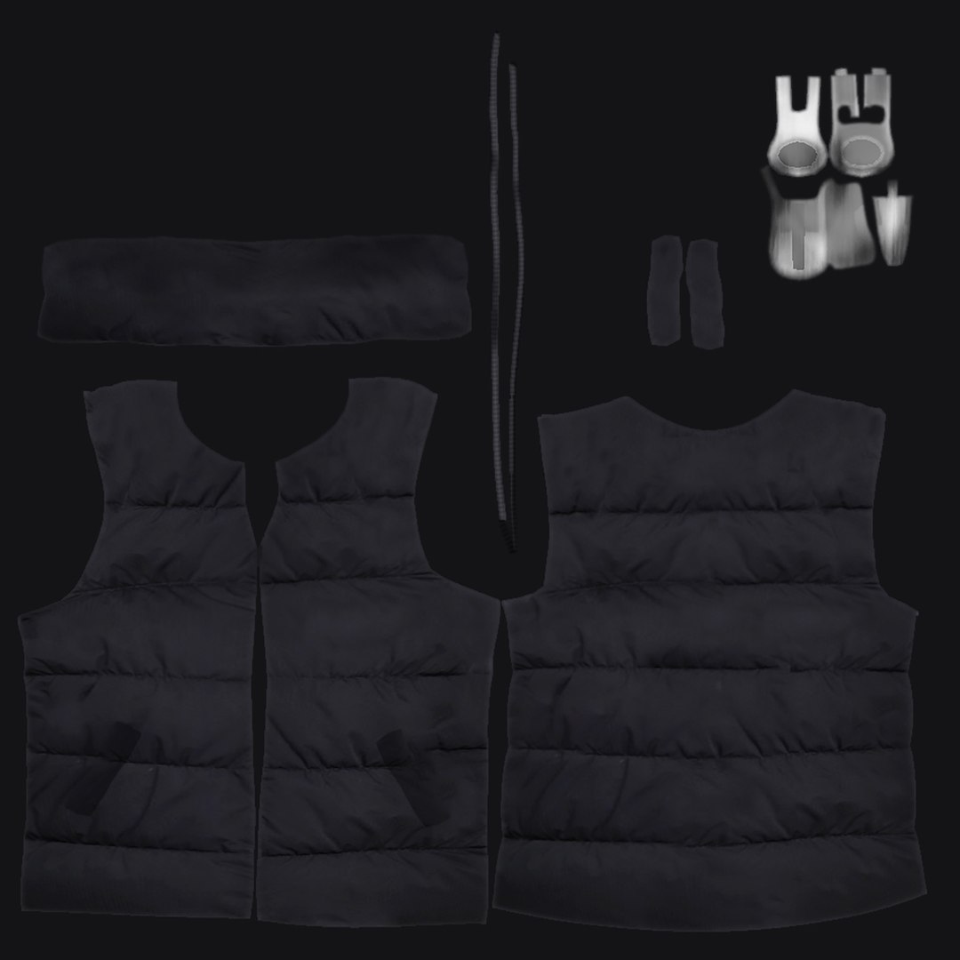 3D Male Padded Vest Model - TurboSquid 1815462