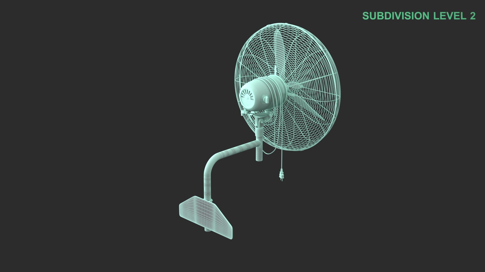 Wall Mounted Fan 3D - TurboSquid 2352657