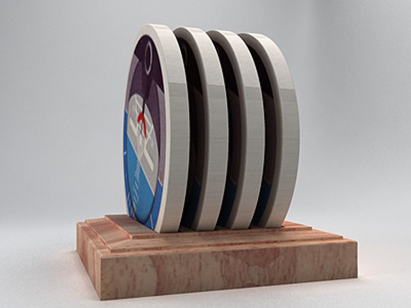 Drinking Coaster Set Design 3d Max