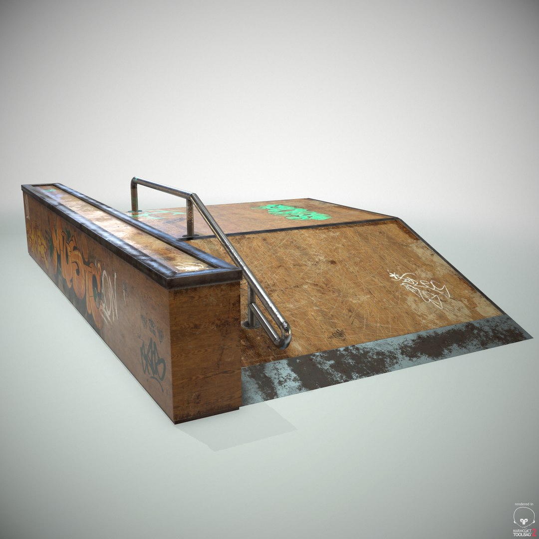 Skate Ramp Pbr 3d Model