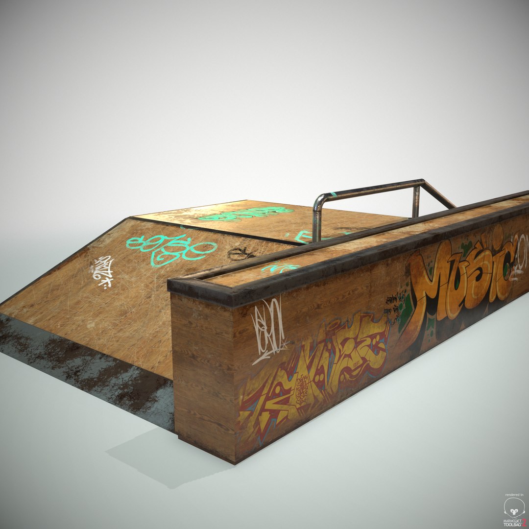 Skate Ramp Pbr 3d Model