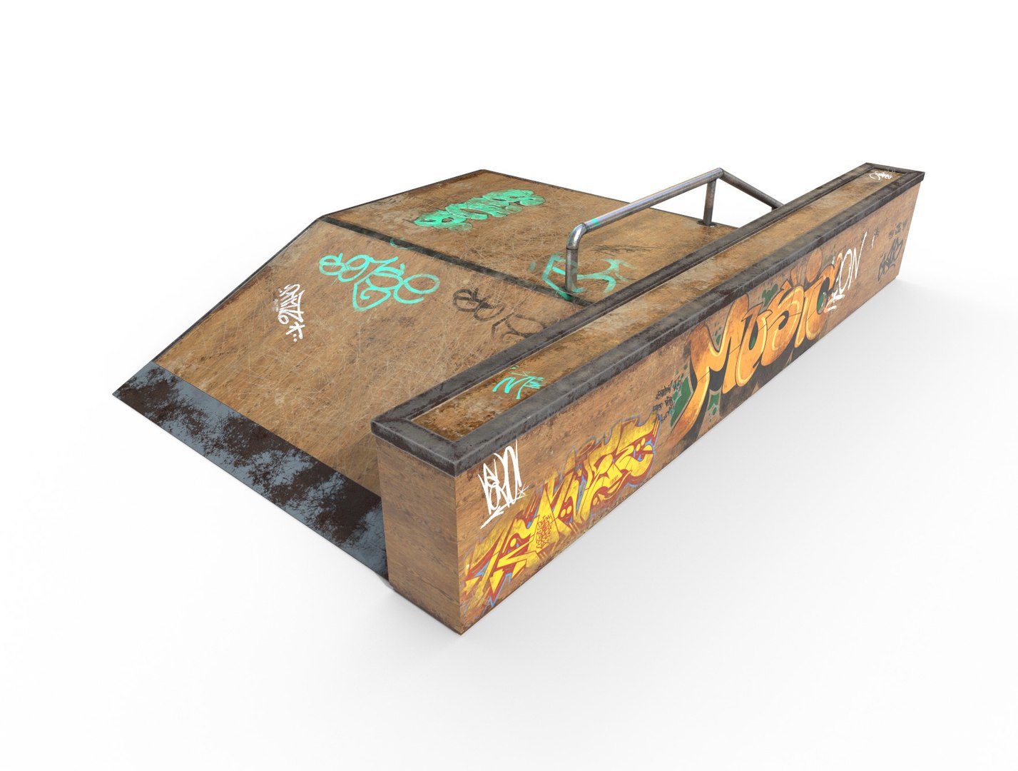 Skate Ramp Pbr 3d Model