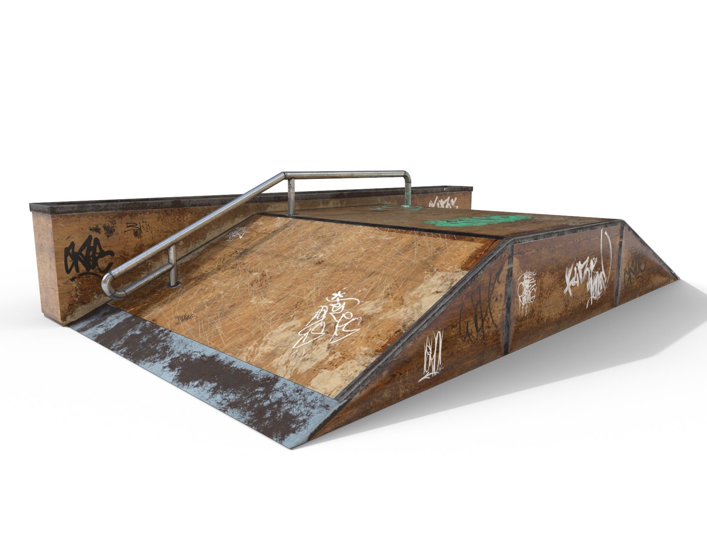 Skate Ramp Pbr 3d Model