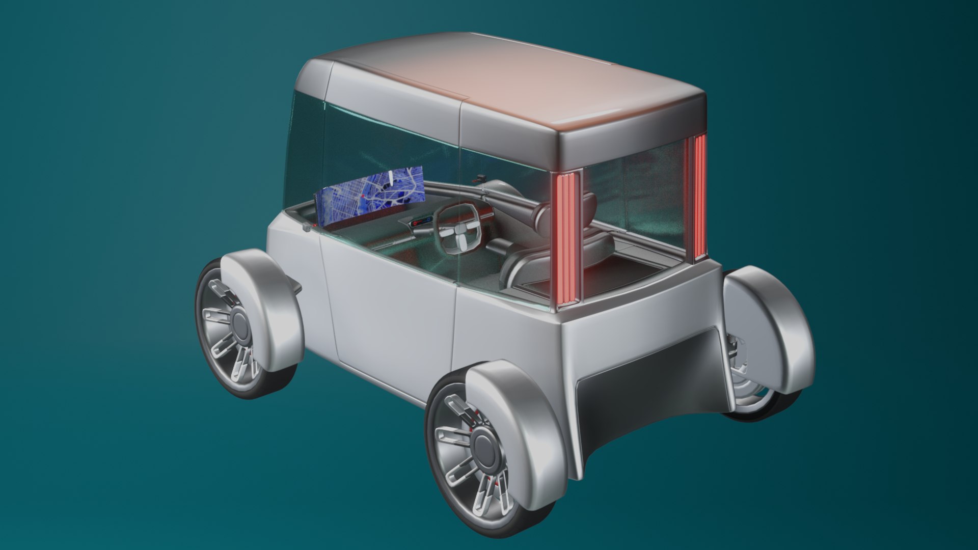 Concept Styled Single Seat Commuter 4 Model - TurboSquid 1786577