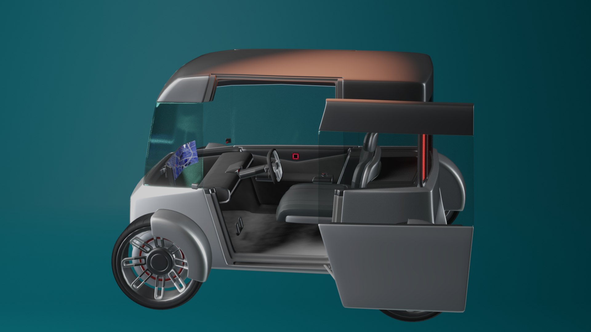 Concept Styled Single Seat Commuter 4 Model - TurboSquid 1786577