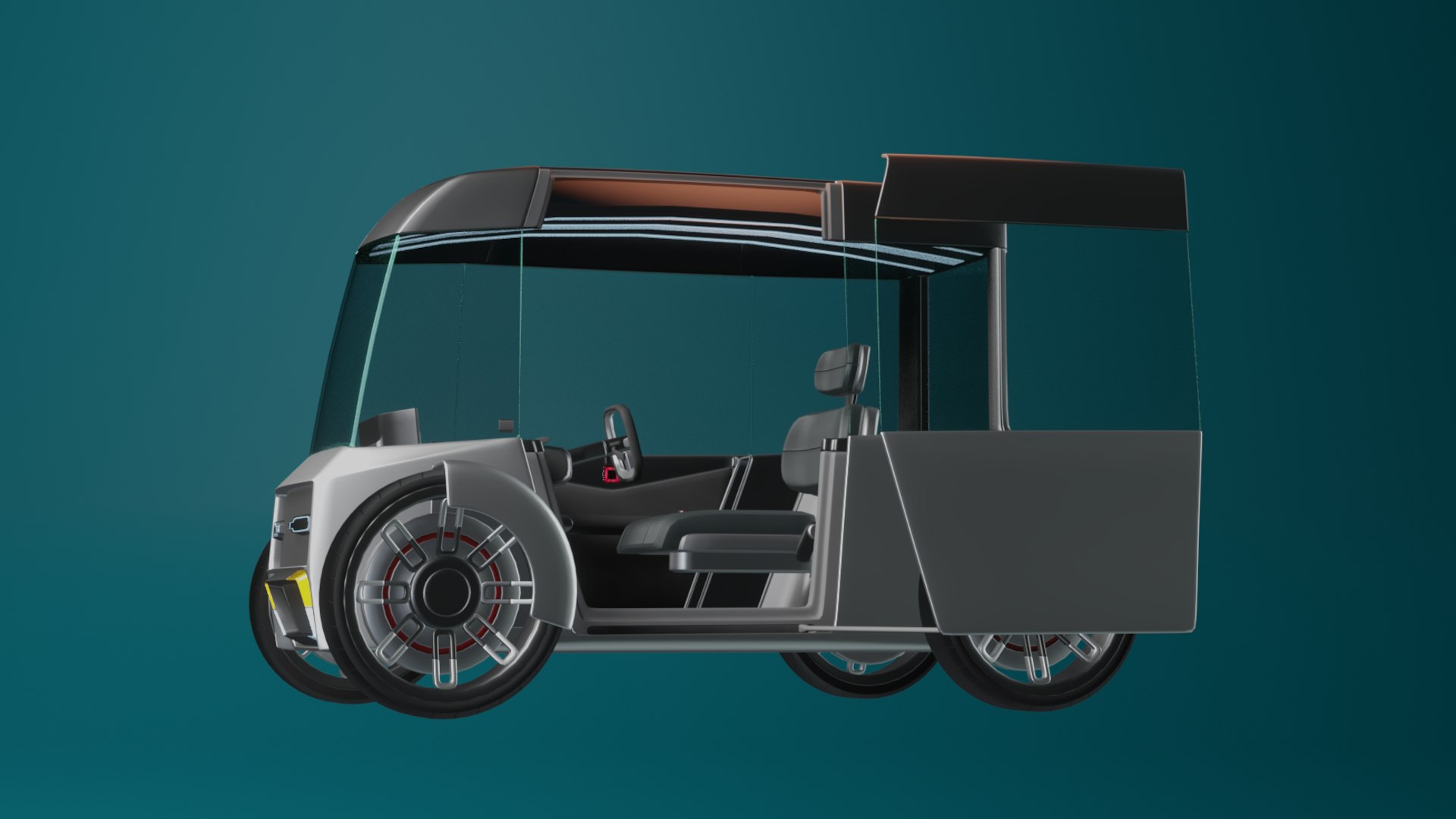Concept Styled Single Seat Commuter 4 Model - TurboSquid 1786577