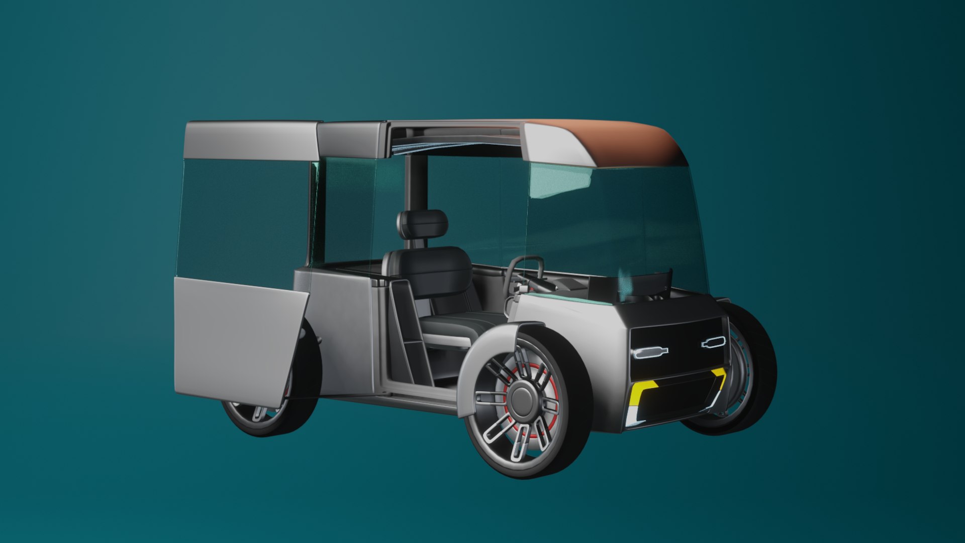 Concept Styled Single Seat Commuter 4 Model - TurboSquid 1786577