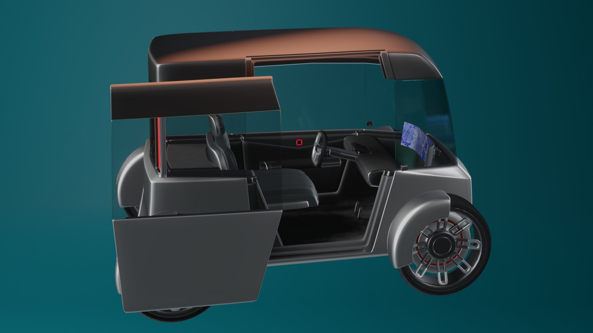 Concept Styled Single Seat Commuter 4 Model - TurboSquid 1786577