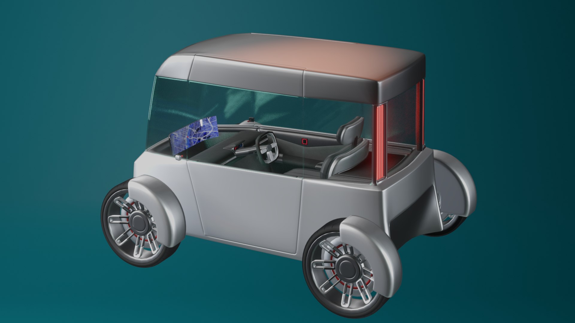 Concept Styled Single Seat Commuter 4 Model - TurboSquid 1786577
