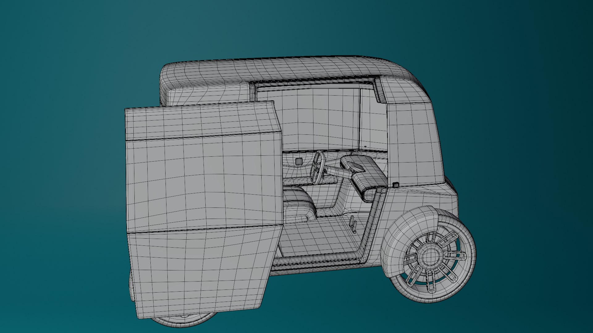 Concept Styled Single Seat Commuter 4 Model - TurboSquid 1786577