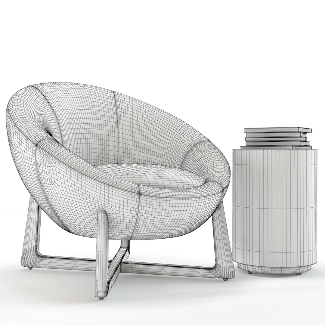 3D Bakers Pod Lounge Chair Model - TurboSquid 1238267