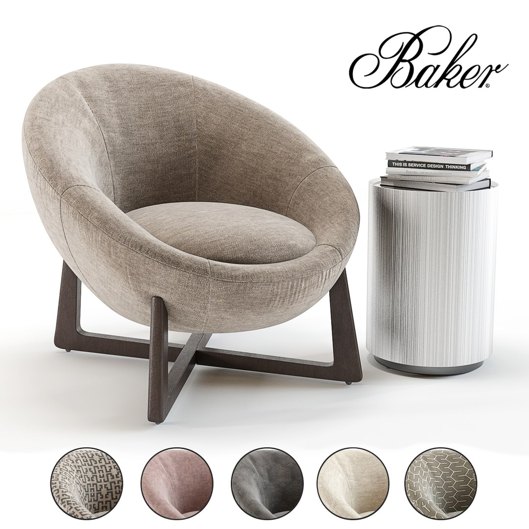3D Bakers Pod Lounge Chair Model - TurboSquid 1238267