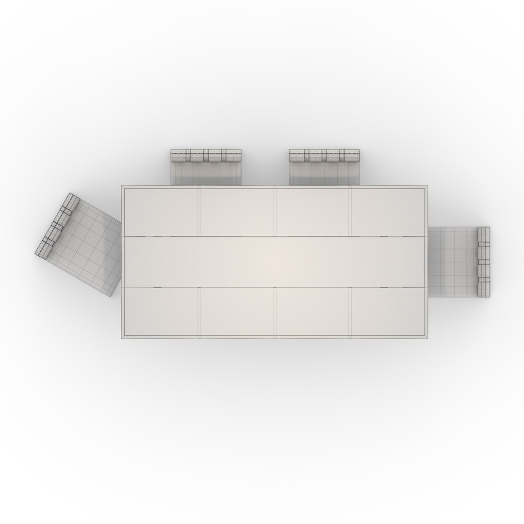 3D Dining Set 2 - TurboSquid 2334540