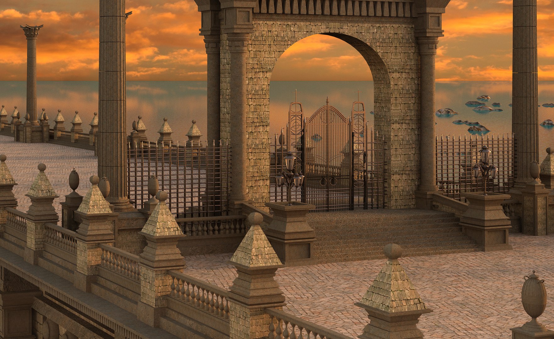 Dome Fantasy Bridge Model - TurboSquid 1473212