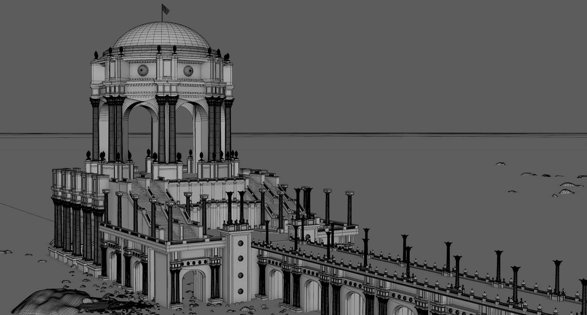 Dome Fantasy Bridge Model - TurboSquid 1473212