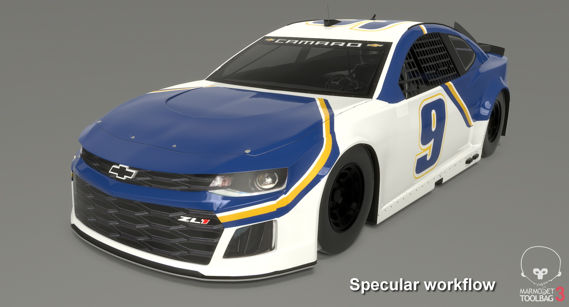 3D nascar race car hendrick - TurboSquid 1324802