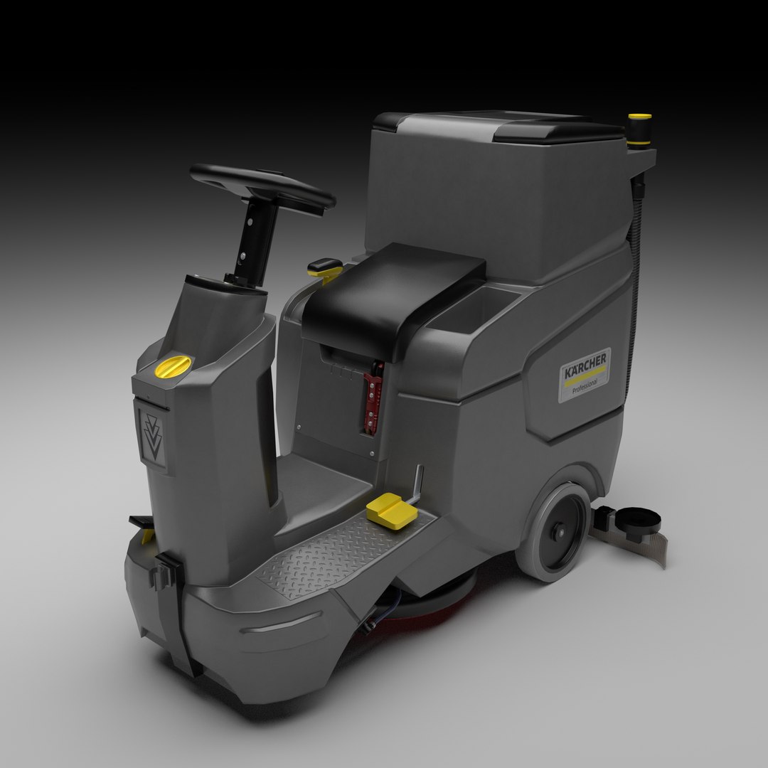3D Model Karcher Floor Scrubber PBR Lowpoly - TurboSquid 1741667