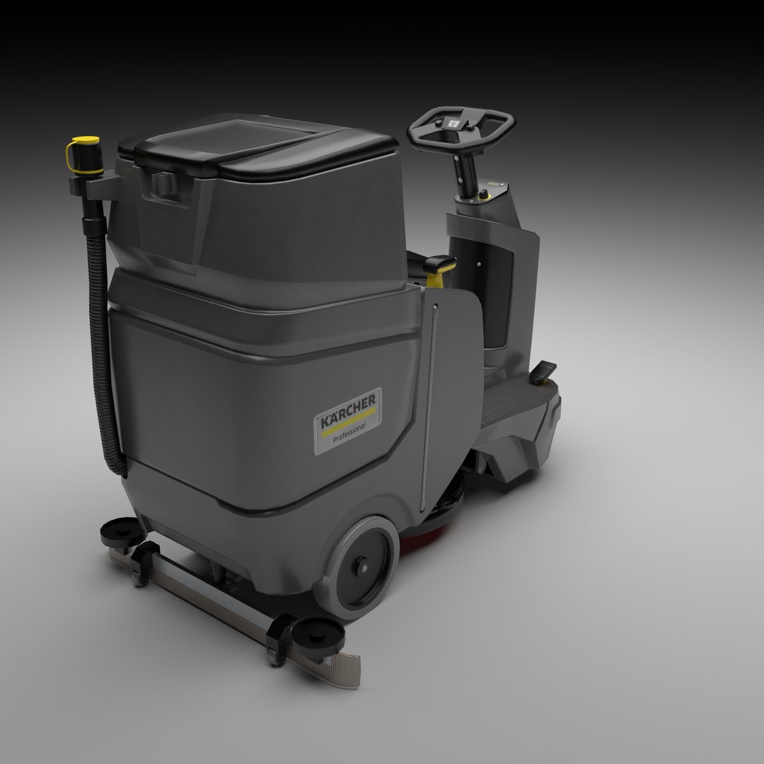 3D Model Karcher Floor Scrubber PBR Lowpoly - TurboSquid 1741667