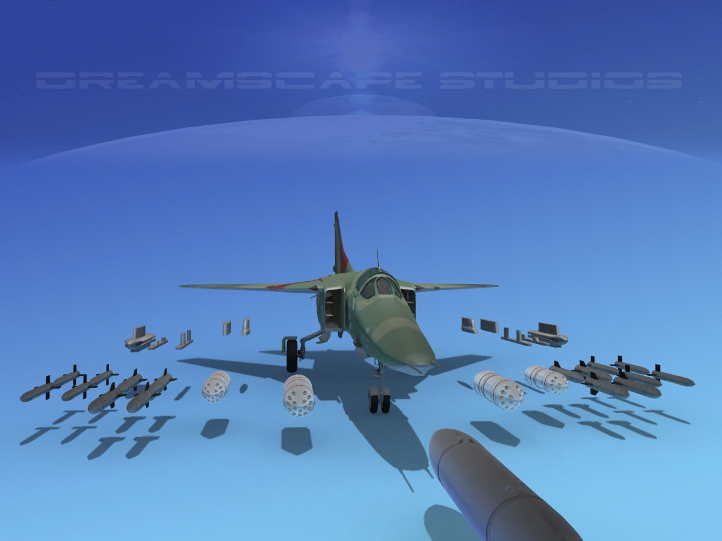 3d Model Mig-27 Weapons Aircraft