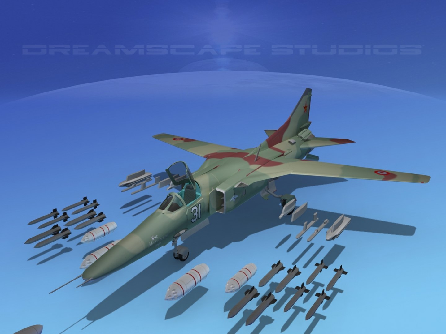 3d Model Mig-27 Weapons Aircraft