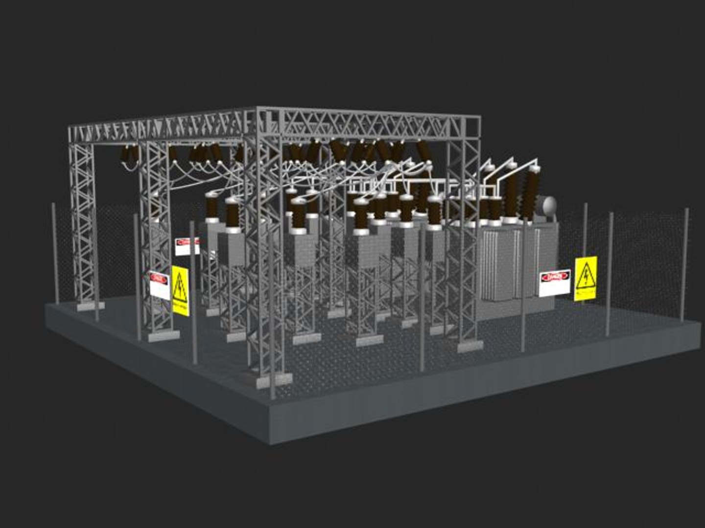 3d Power Substation