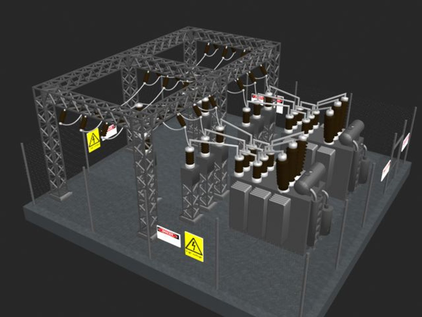 3d Power Substation