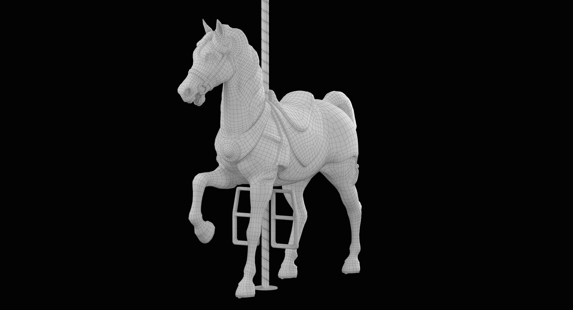 Carousel horse model - TurboSquid 1347536