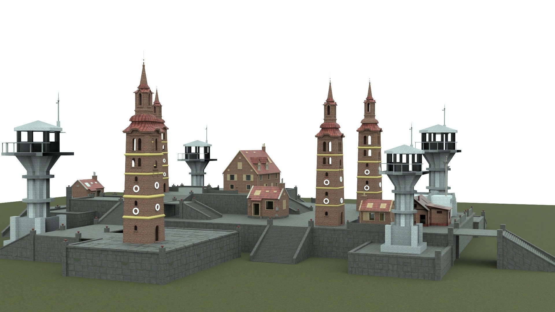3D CGI Cartoon Model Village - TurboSquid 1983398