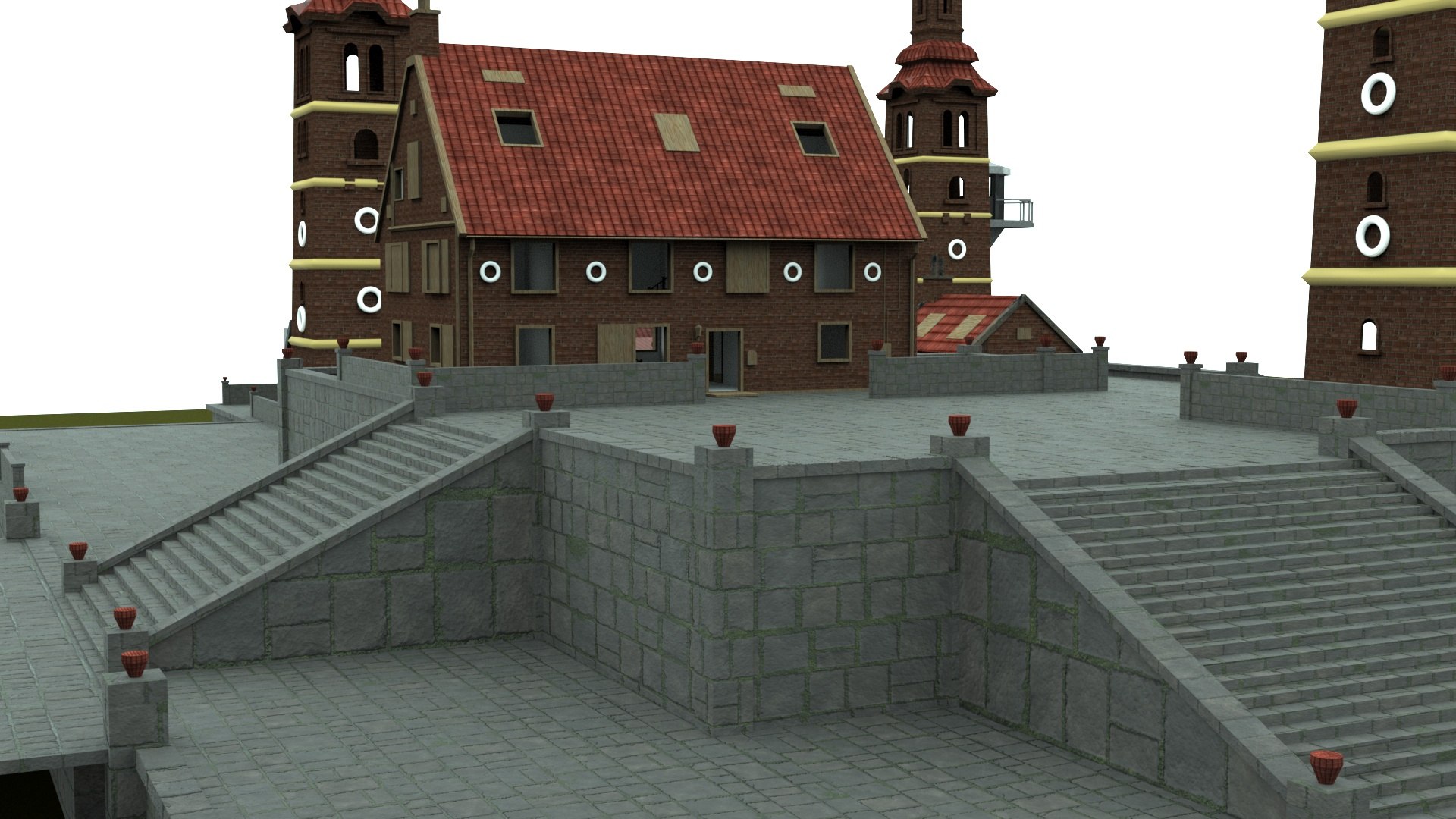 3D CGI Cartoon Model Village - TurboSquid 1983398