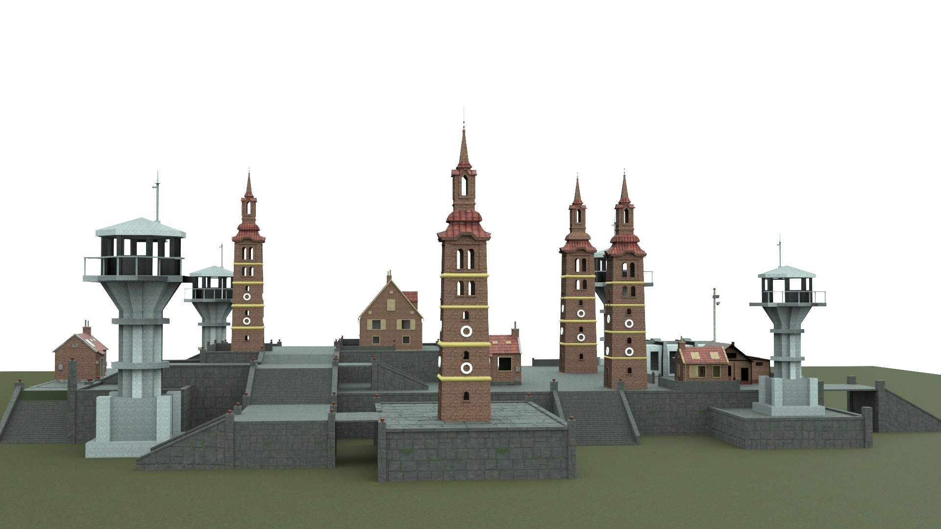 3D CGI Cartoon Model Village - TurboSquid 1983398