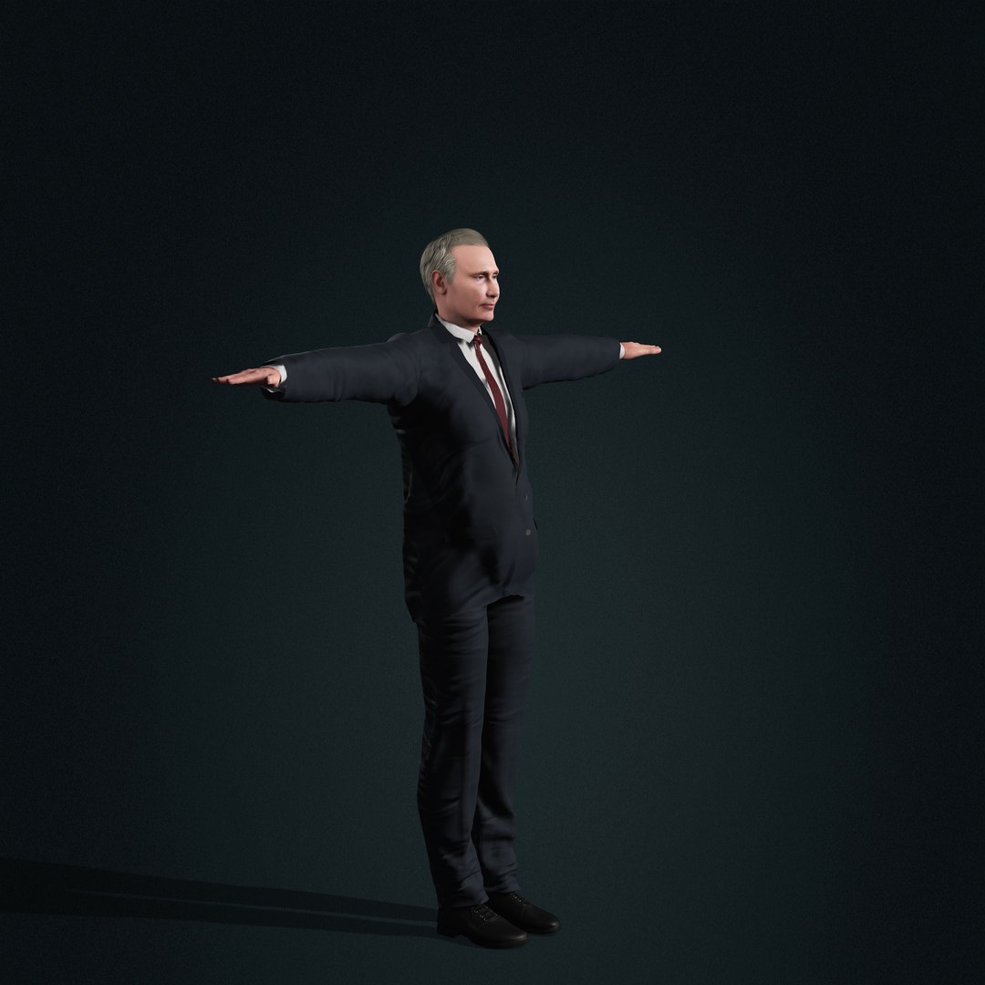 Vladimir Putin 3D Model - Hyper Realistic - Low Poly 3D Model ...
