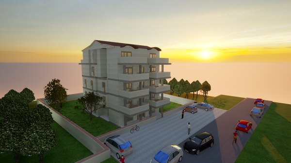 Apartment Building SketchUp Models for Download | TurboSquid