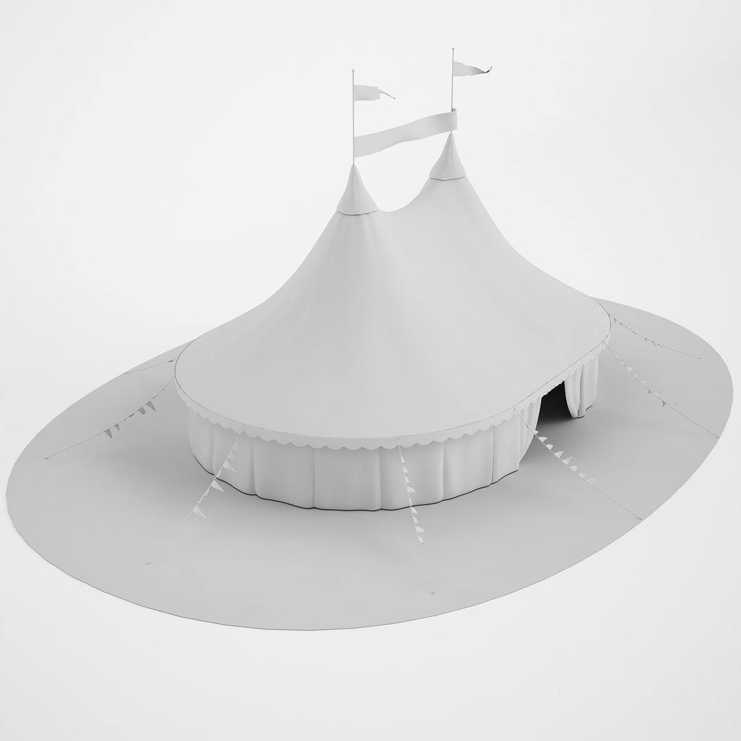 free circus tent 3d model